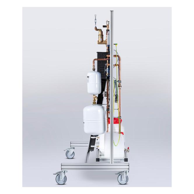 Solar thermal training stand: flat-plate collector | Christiani